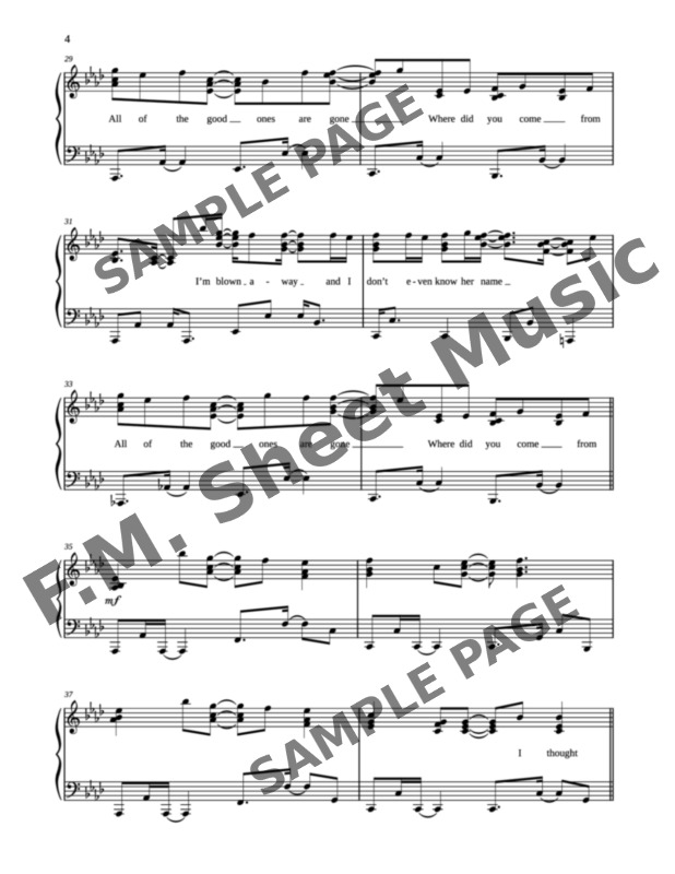 All the Good Ones (Late Intermediate Piano) By Weezer - F.M. Sheet Music - Pop Arrangements by ...